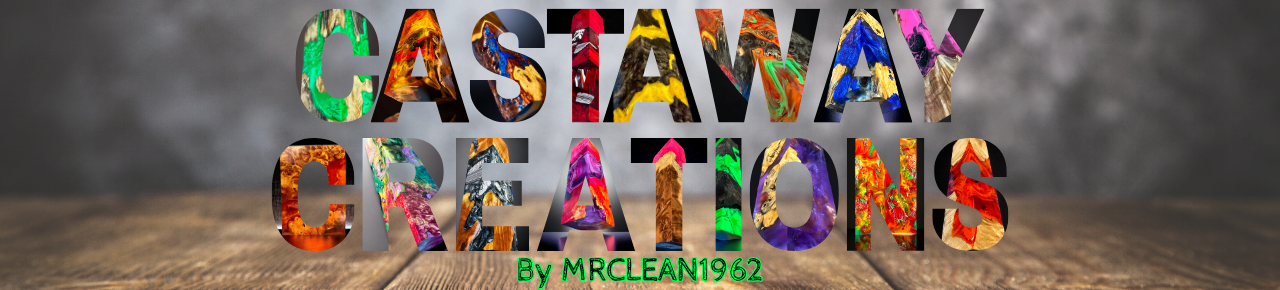 Castaway Creations Resin Pen Blanks and Knife Scales