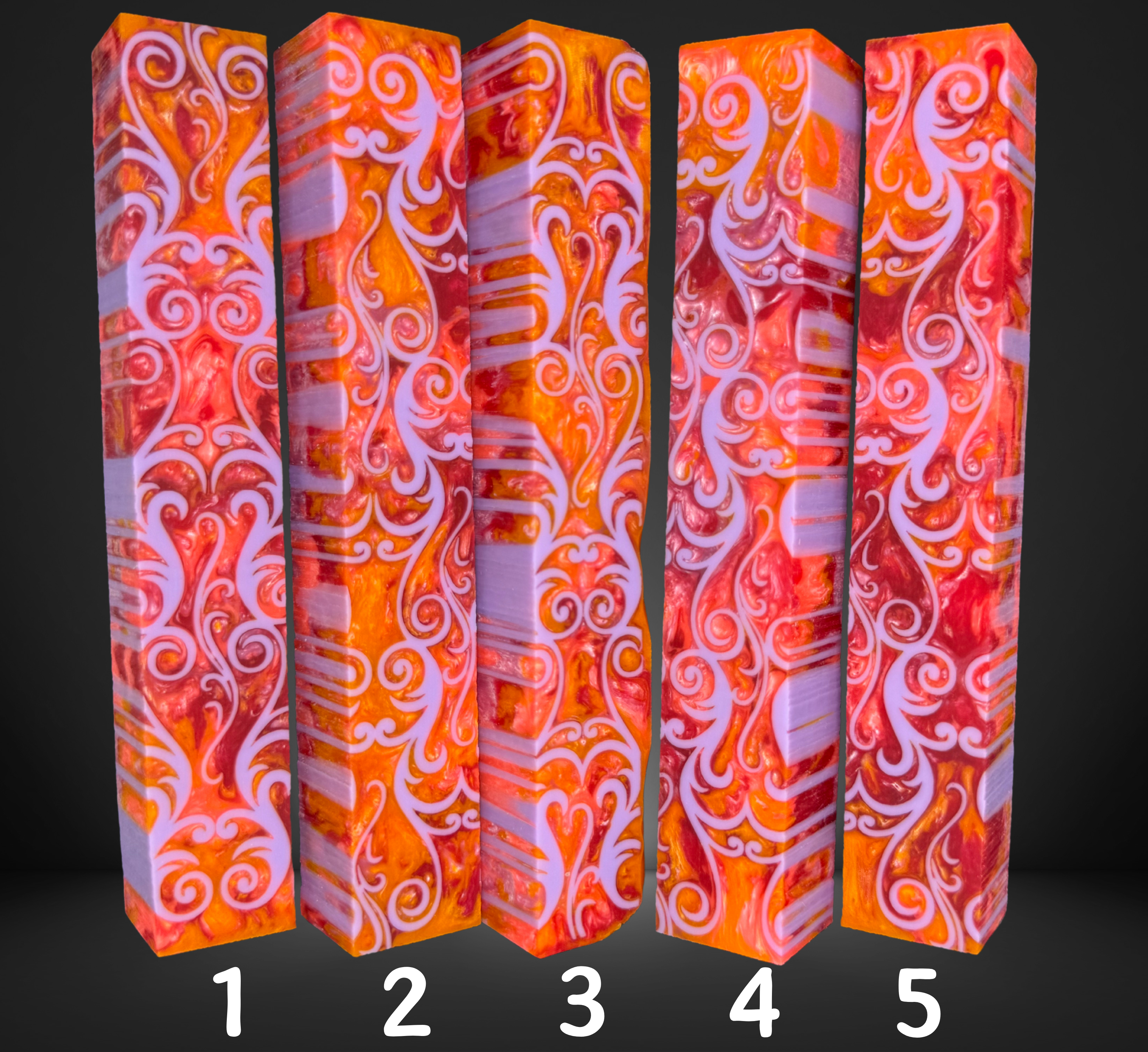 Sunset Scroll Variety Pen Blank – Castaway Creations