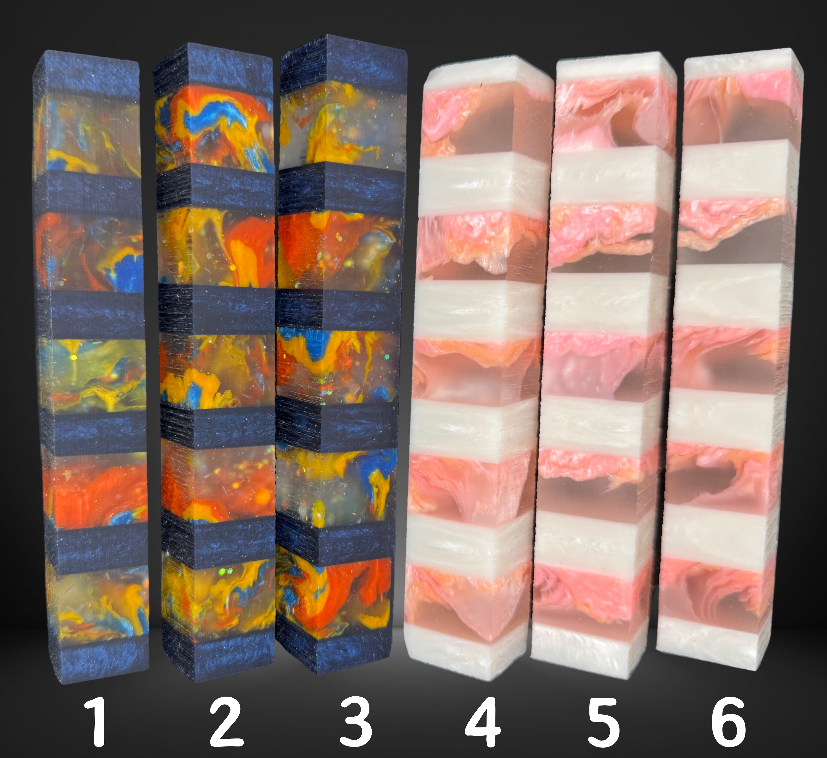 Segmented Variety Pen Blank – Castaway Creations